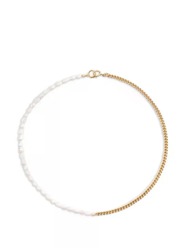NORMA JEWELLERY Pheonix Pearl Chain Necklace - Gold