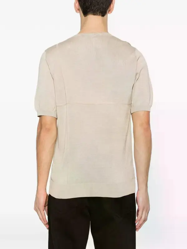 Tagliatore Crew-neck Short-sleeve T-shirt - Neutrals