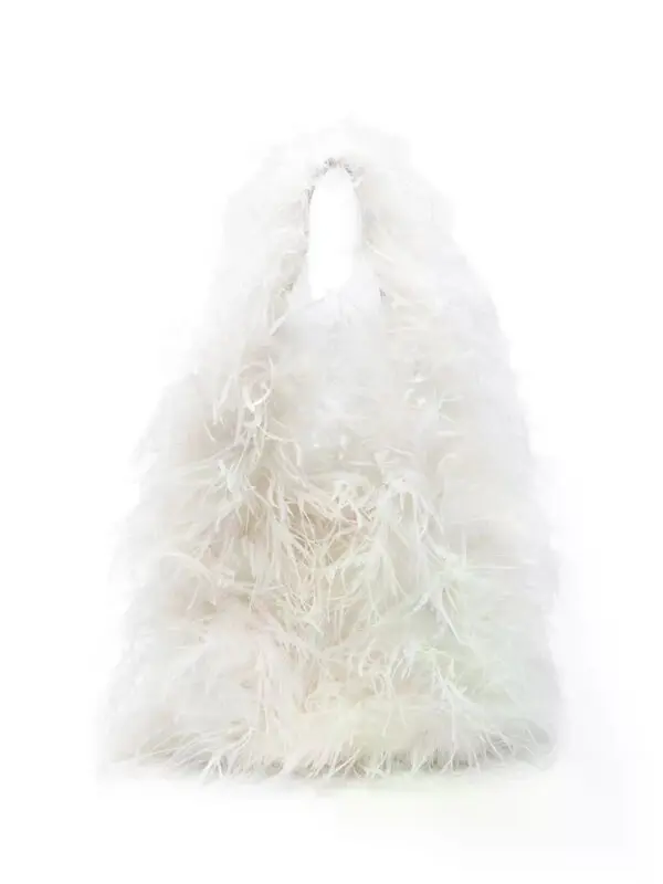 YVES SALOMON Feather Top Handle Bag