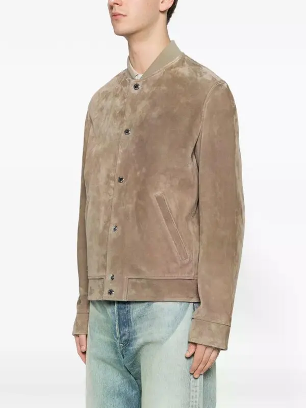 YVES SALOMON Suede Bomber Jacket