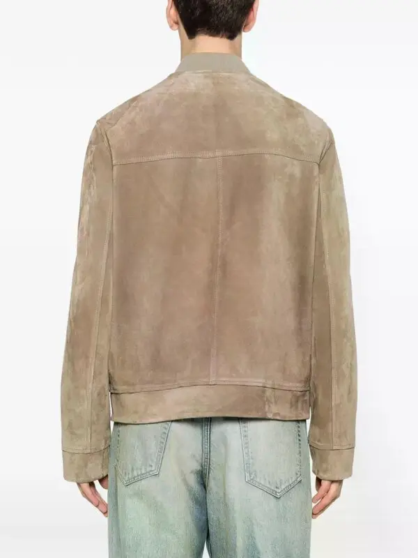 YVES SALOMON Suede Bomber Jacket