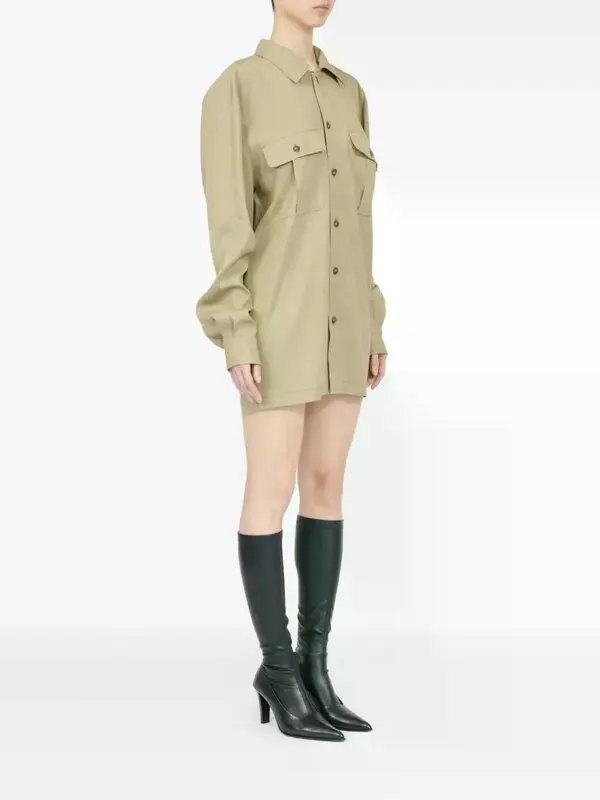 MAISON MARGIELA Button-up Shirt Dress - Neutrals