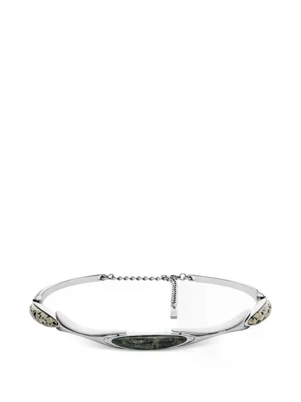 DIESEL Jasper Stainless Steel Choker Necklace - Silver