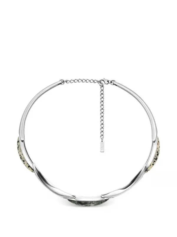 DIESEL® Jasper Stainless Steel Choker Necklace