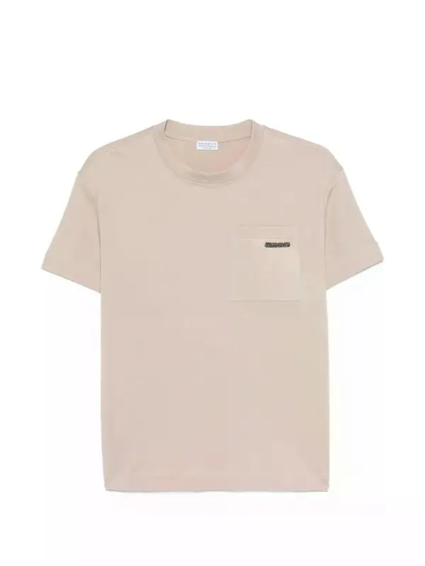Brunello Cucinelli Chest Pocket T-shirt - Neutrals