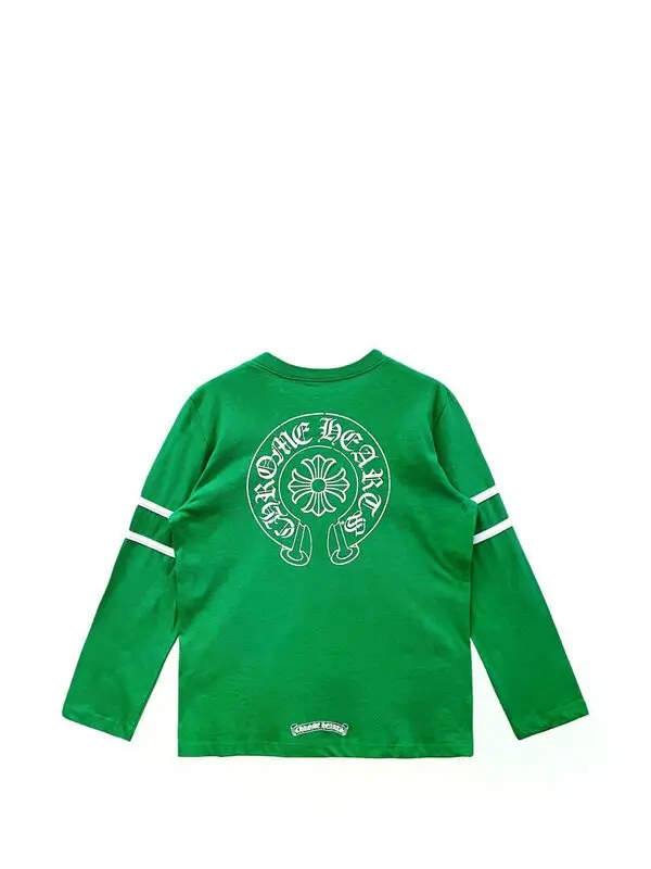 Chrome Hearts Horseshoe Logo Long-sleeved T-shirt - Green