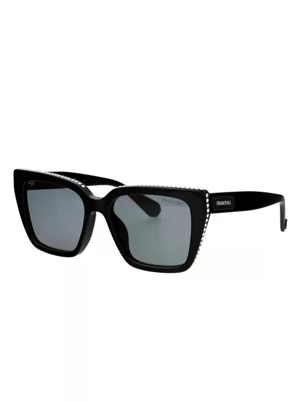 SWAROVSKI Crystal-embellished Cat-eye Sunglasses - Black