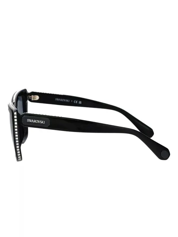 SWAROVSKI Crystal-embellished Cat-eye Sunglasses - Black