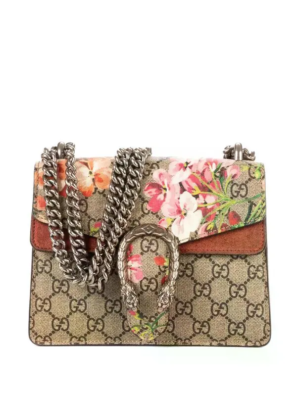 Gucci Dionysus Gg Blooms Mini Crossbody Bag - Neutrals