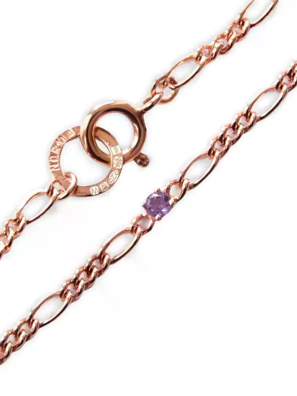 NORMA JEWELLERY Amethyst Round-cut Chain Bracelet