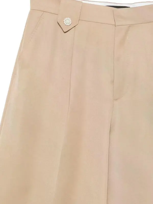 Simone Rocha Faux Pearl Detail Shorts - Neutrals