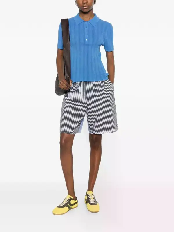 Eric Bompard Ribbed Polo Shirt