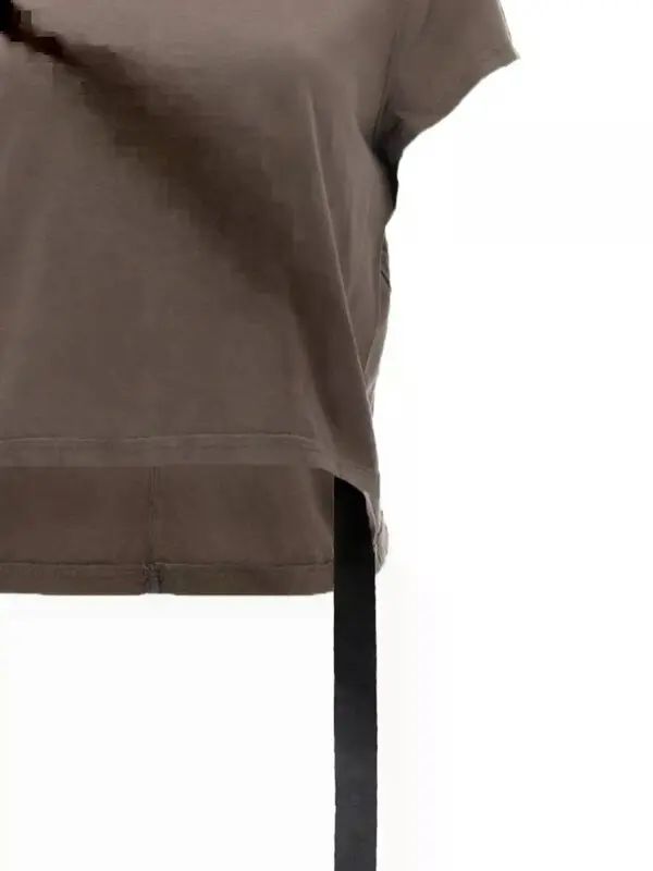 Rick Owens Strap-detail T-shirt - Brown