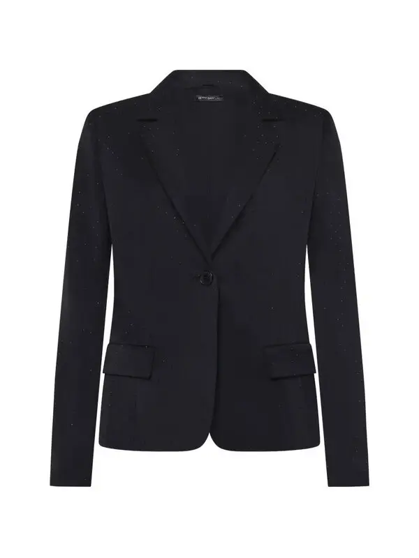 BETTY BARCLAY Embellished Single-button Blazer