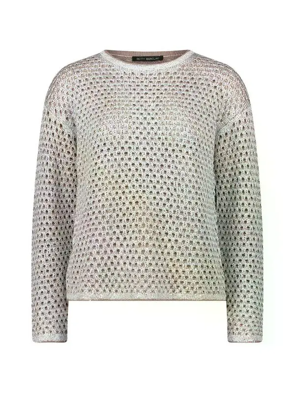 BETTY BARCLAY Openwork Knit Sweater