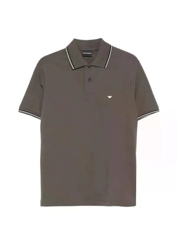 Emporio Armani Stripe-trim Polo Shirt