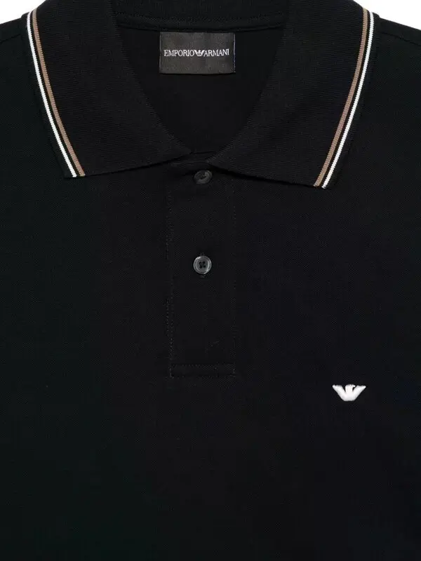Emporio Armani Stripe-trim Polo Shirt