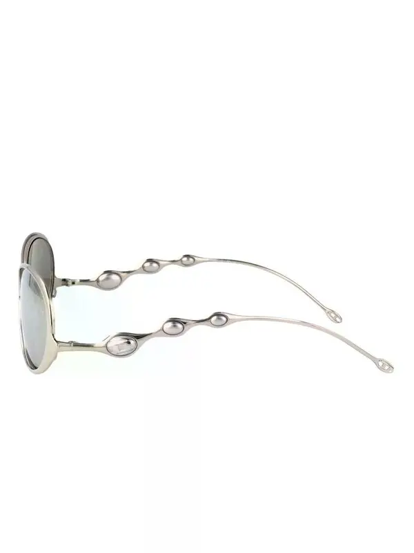 DIESEL® Oval-frame Embellished Sunglasses