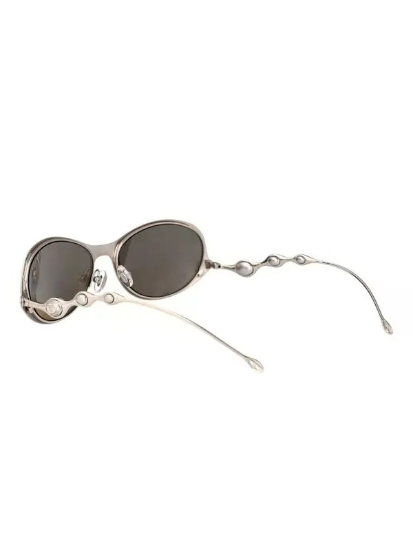 DIESEL® Oval-frame Embellished Sunglasses
