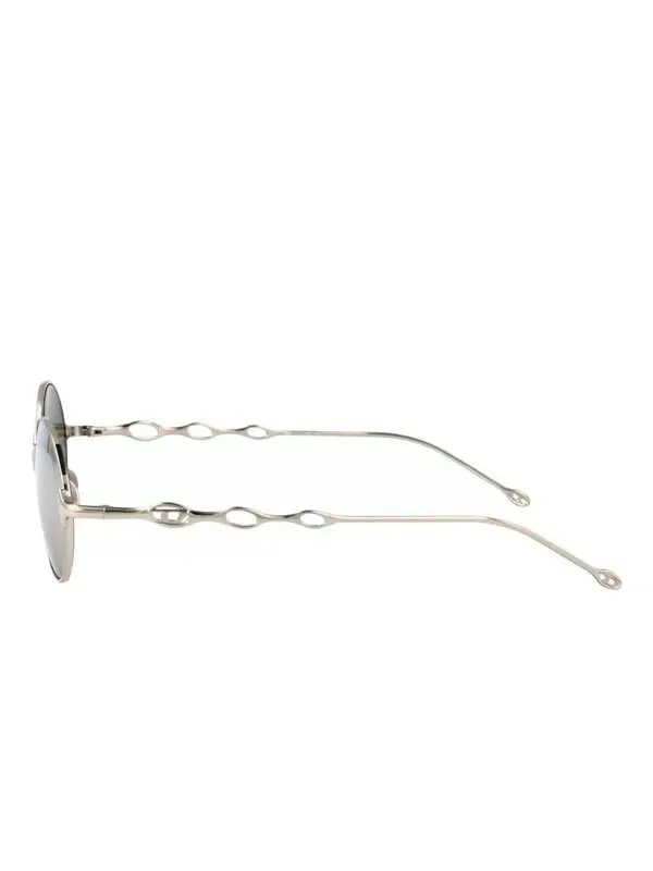 DIESEL Round-frame Metal Sunglasses