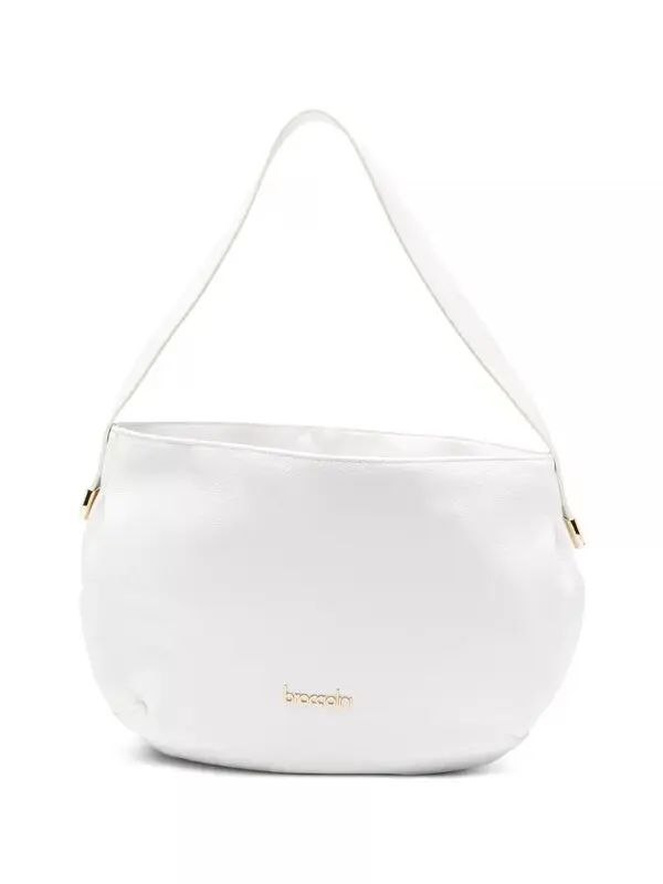 BRACCIALINI Ariel Leather Shoulder Bag - White