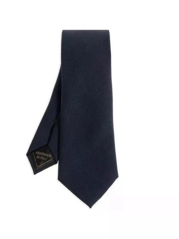 Brioni Textured Neck Tie - Blue