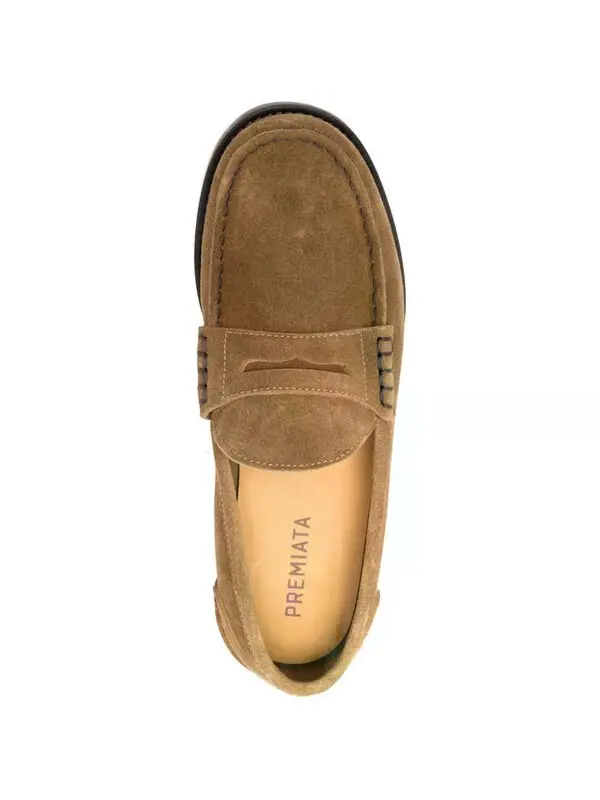 Premiata Suede Penny Loafers