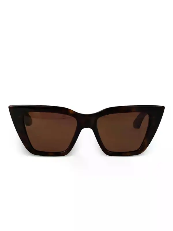Alexander McQueen Cat-eye Acetate Sunglasses - Brown