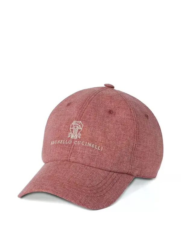 Brunello Cucinelli Logo-embroidered Baseball Cap - Red
