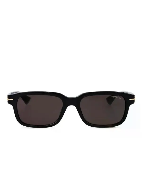 Montblanc Mb0436s Rectangle Sunglasses - Black
