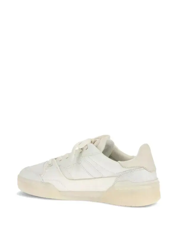 Axel Arigato Clay Crackled Leather Sneakers - Neutrals