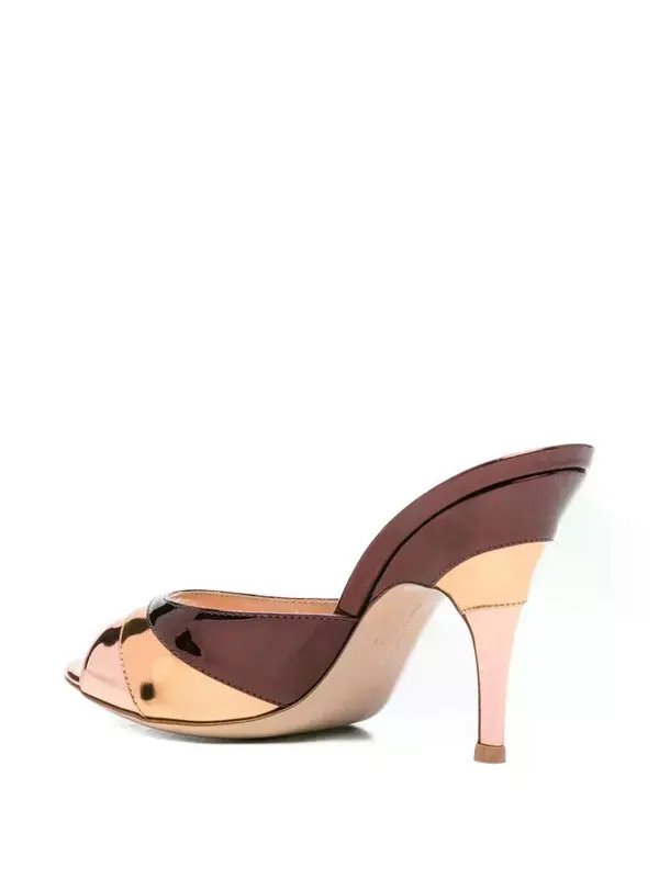 GIANVITO ROSSI Marea Metallic Sandals