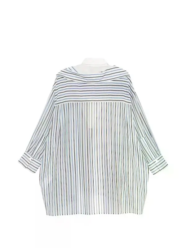 SEMICOUTURE Striped V-neck Shirt