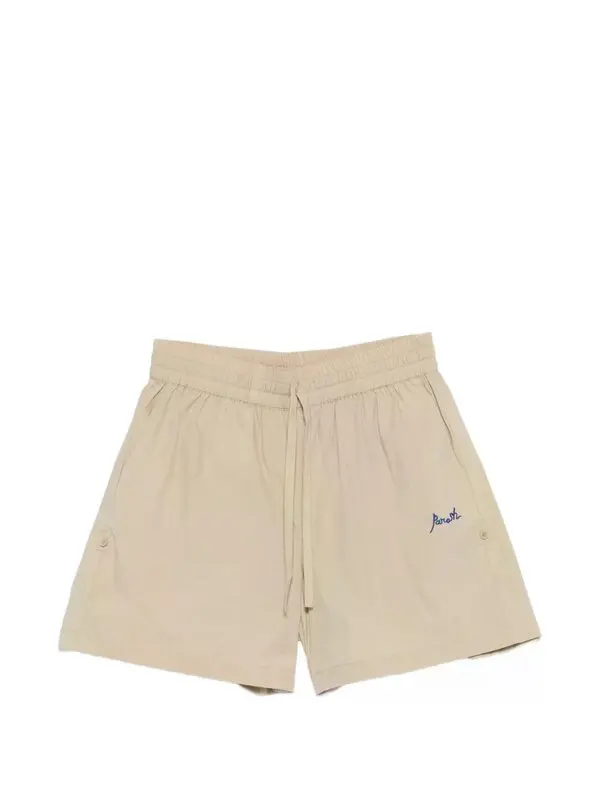 P.a.r.o.s.h Logo-detail Shorts - Neutrals