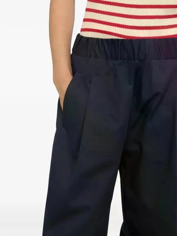 SEMICOUTURE Side-pocket Palazzo Pants - Blue