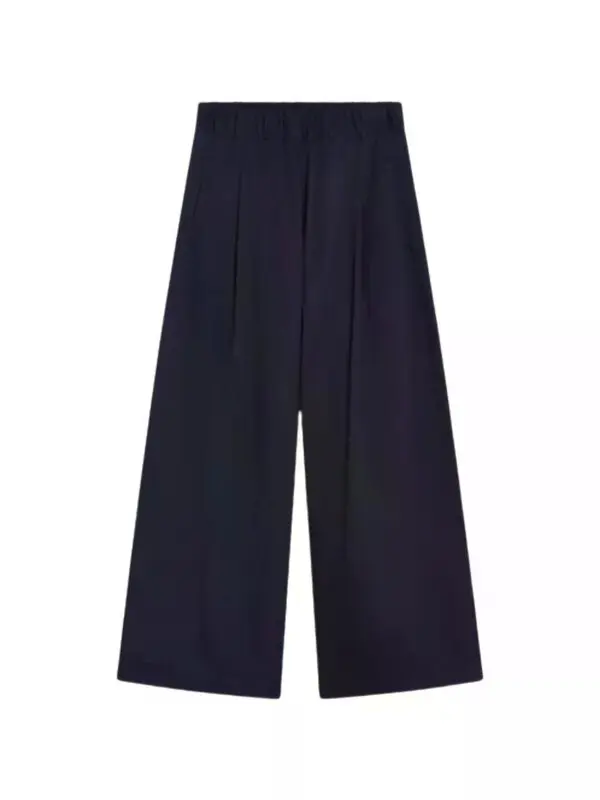SEMICOUTURE Side-pocket Palazzo Pants - Blue