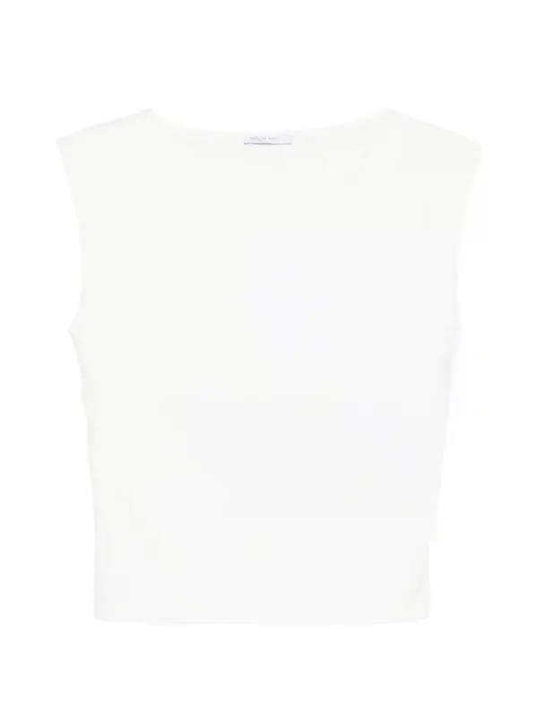 Patrizia Pepe Cut-out T-shirt - White