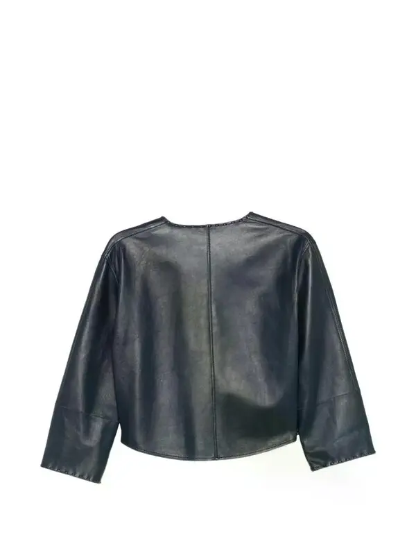 MANZONI 24 Buttoned Leather Jacket