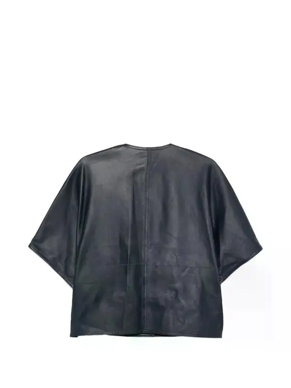 MANZONI 24 Buttoned Leather Jacket
