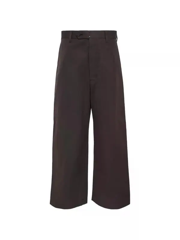 Comme Des Garçons Wide-leg Trousers - Brown
