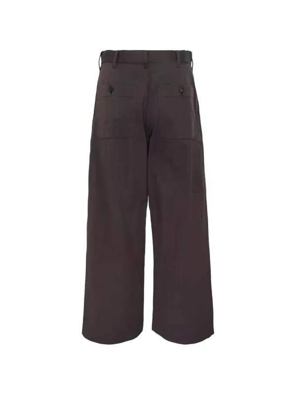 Comme Des Garçons Wide-leg Trousers - Brown