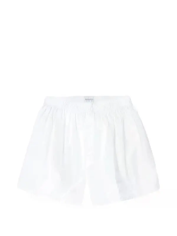 Sunspel Elasticated-waistband Boxers - White