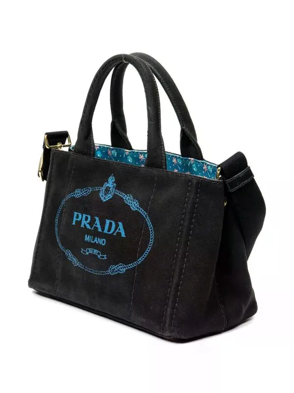 Prada Small Canapa Two-way Handbag