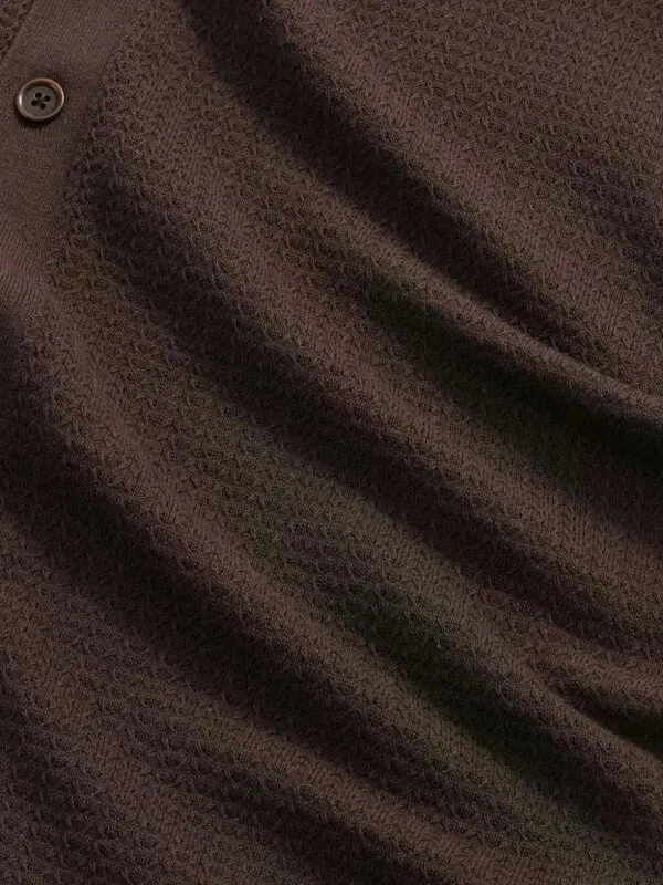 Nn07 Nalo Textured-knit Shirt - Brown