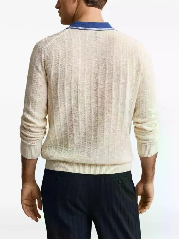 Gant Cable-knit Polo Shirt