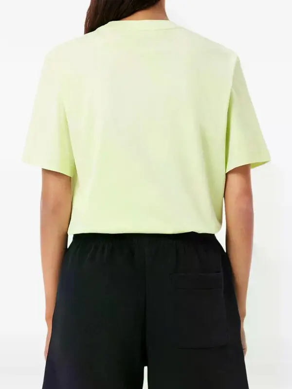Lacoste Logo-appliqué Cotton T-shirt - Green