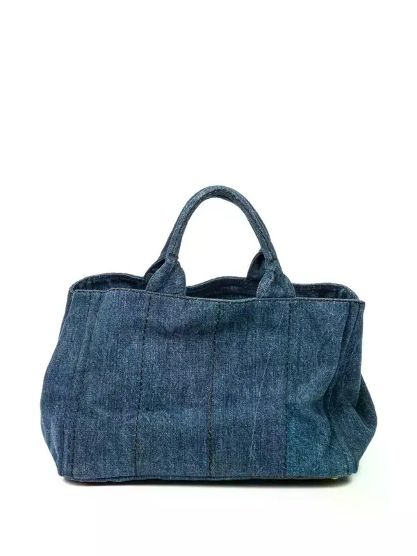 Prada Canapa Denim Tote