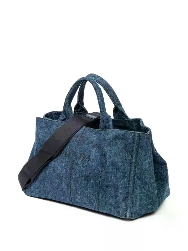 Prada Canapa Denim Tote
