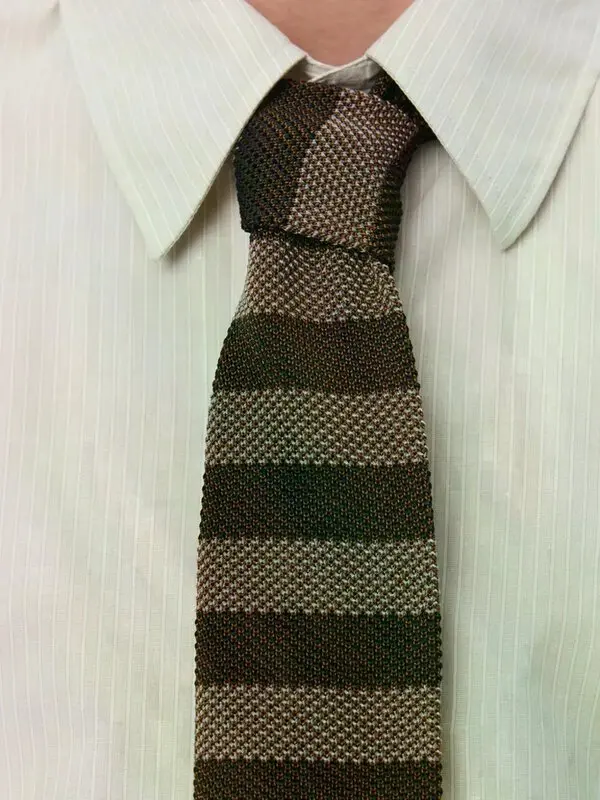 MFPEN Striped Knitted Neck Tie