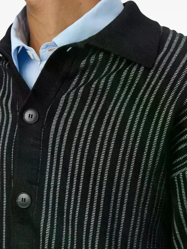MFPEN Striped Button-up Cardigan
